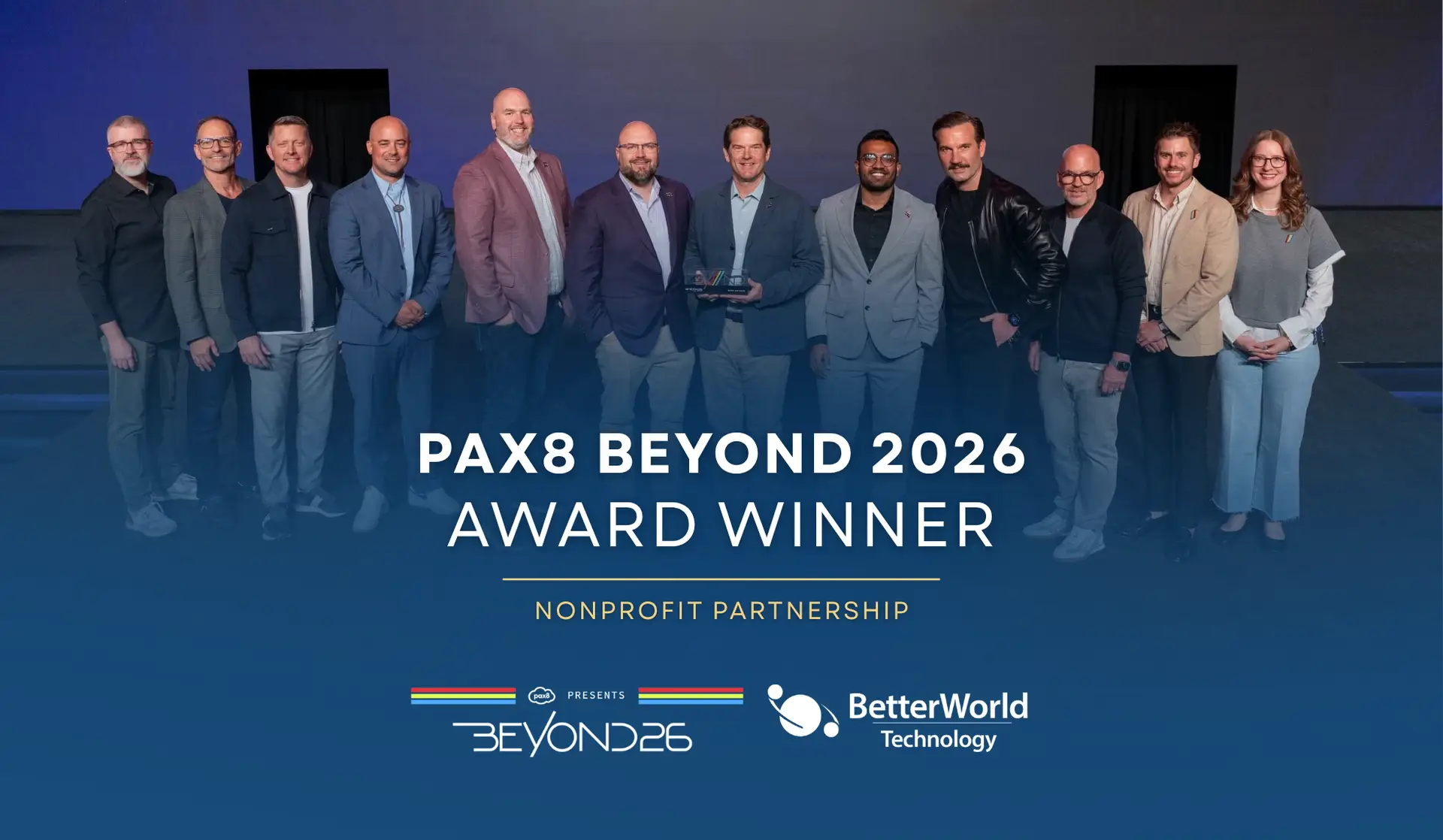 BetterWorld Technology Wins Pax8 Nonprofit Partnership Award 2026